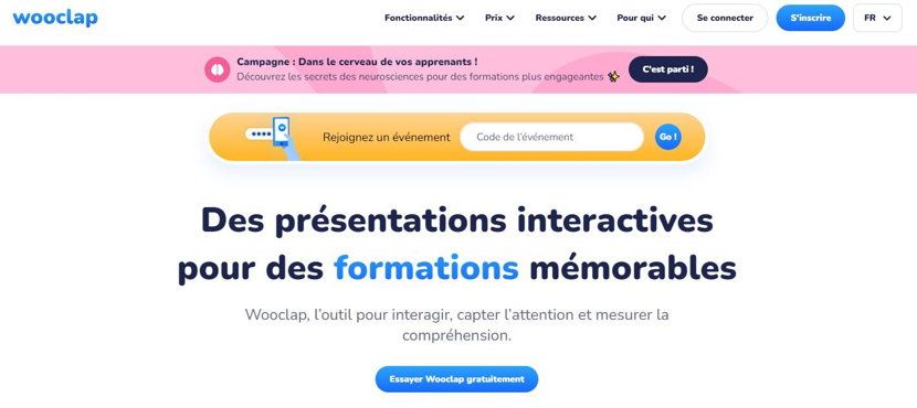 Wooclap - Une solution interactive pour dynamiser vos cours - Thot Cursus